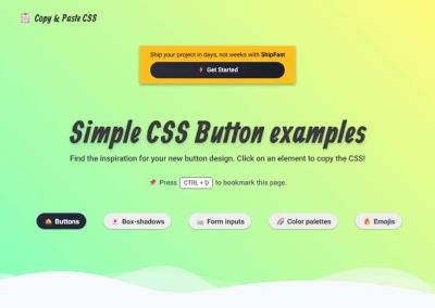 Copy & Paste CSS：前端開發者的 CSS 樣式寶庫，一鍵複製專業設計元件 – IT上菜